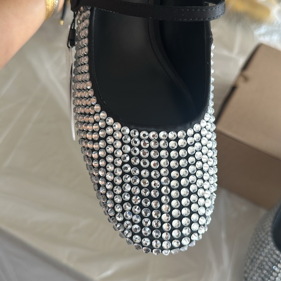 Mango | Shoes | Mango Rhinestone Mary Jane Block Heel | Poshmark